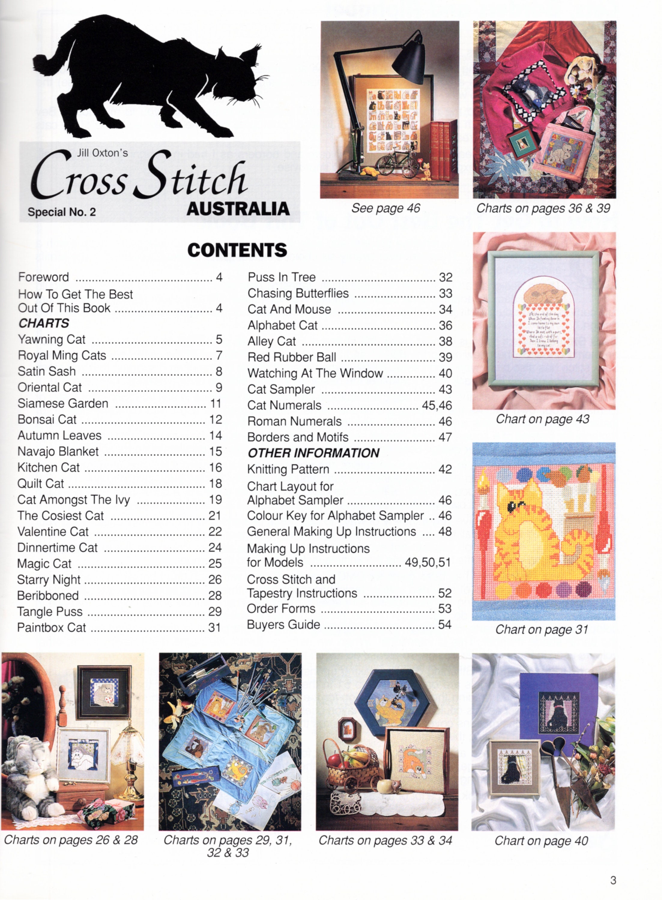 Cats Borders and Alphabet by Chris Parmenter Cross Stitch - Etsy