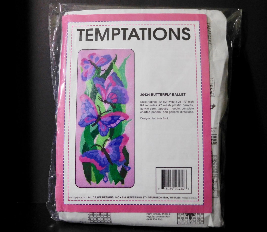Butterfly Ballet Plastic Canvas Kit 20434 J & L Temptations Linda Ruck ...