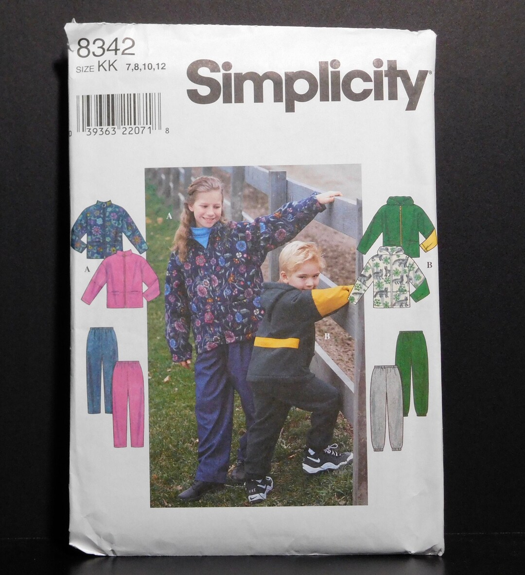 Girls Boys Jacket and Pants Simplicity Pattern 8342 Sizes 3 to - Etsy