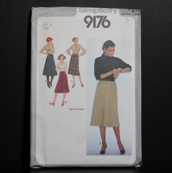 Simplicity Misses Set of Wrap or Zipper Skirts Pattern 9176 - Etsy