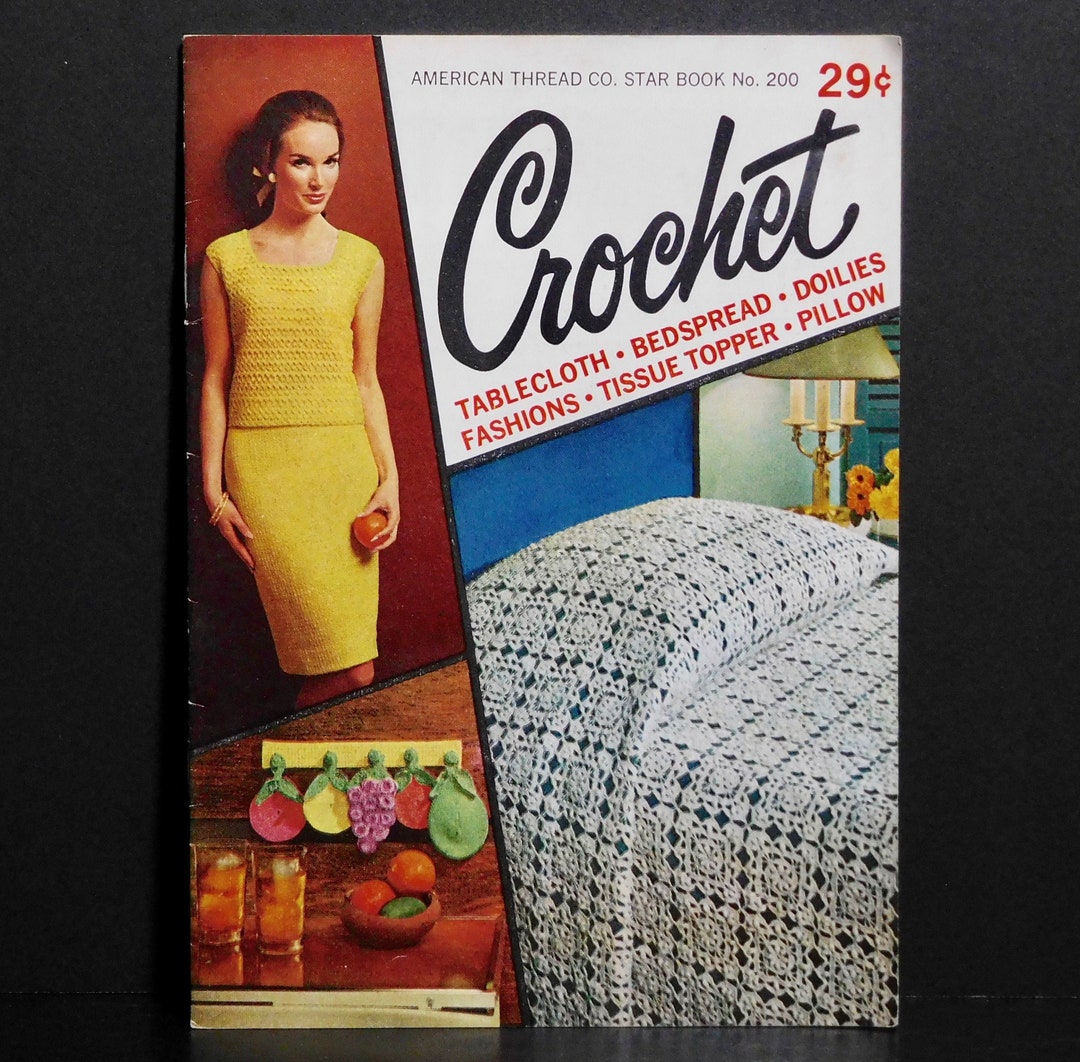 CROCHET American Thread Co Star Book No 200 Tops Bedspread - Etsy UK