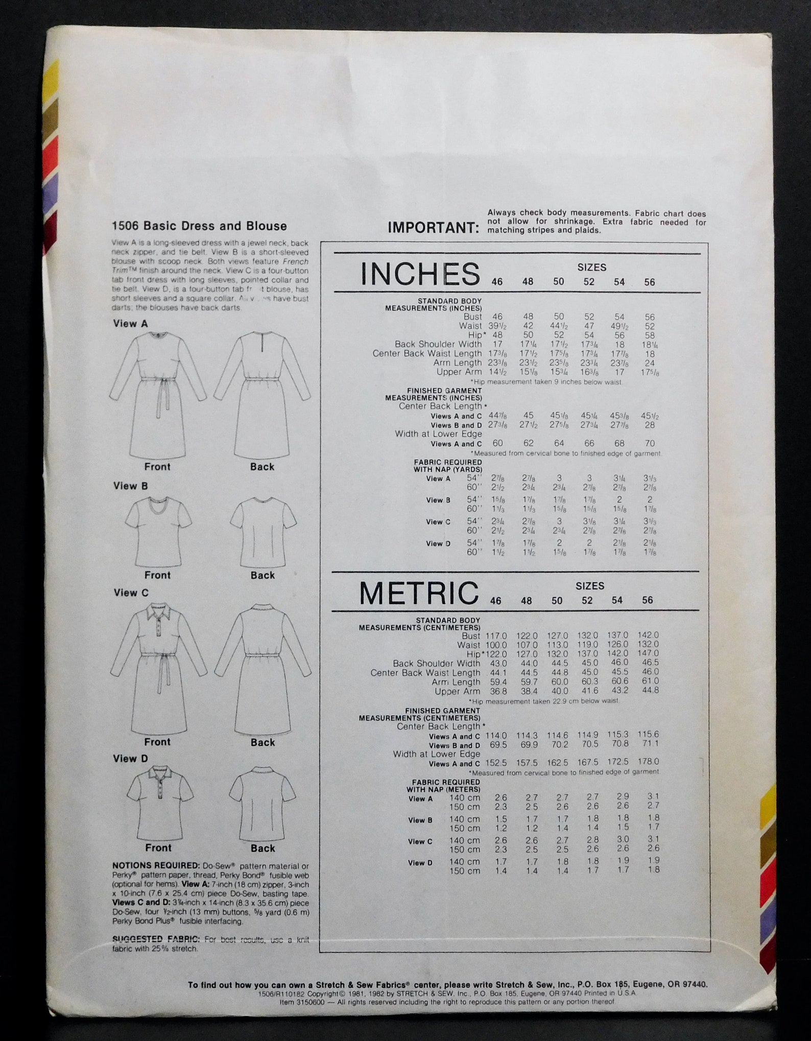Stretch & Sew Ann Person Sewing Pattern 1506 Basic Dress and - Etsy