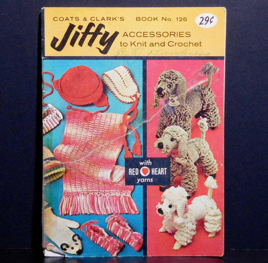 Jiffy Accessories to Knit and Crochet Coats & Clarks Book 126 - Etsy ...