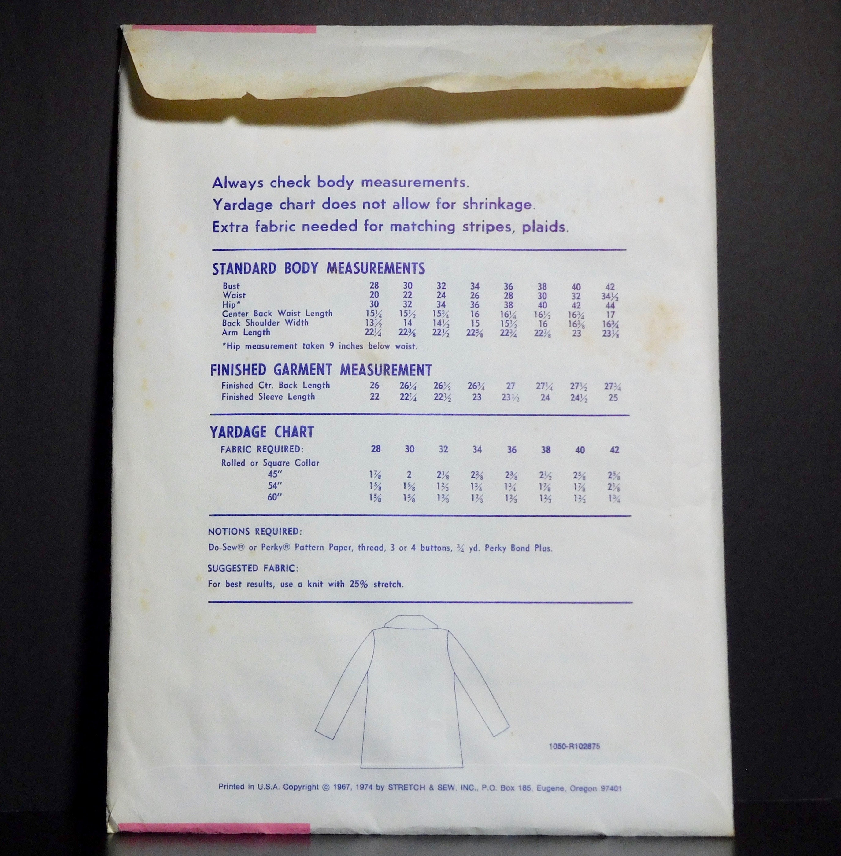 Stretch & Sew Ann Person Sewing Pattern 1050 Set-in Sleeve - Etsy