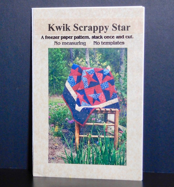 Kwik Scrappy Star Quilt Pattern From Two Kwik Quilters Revised - Etsy