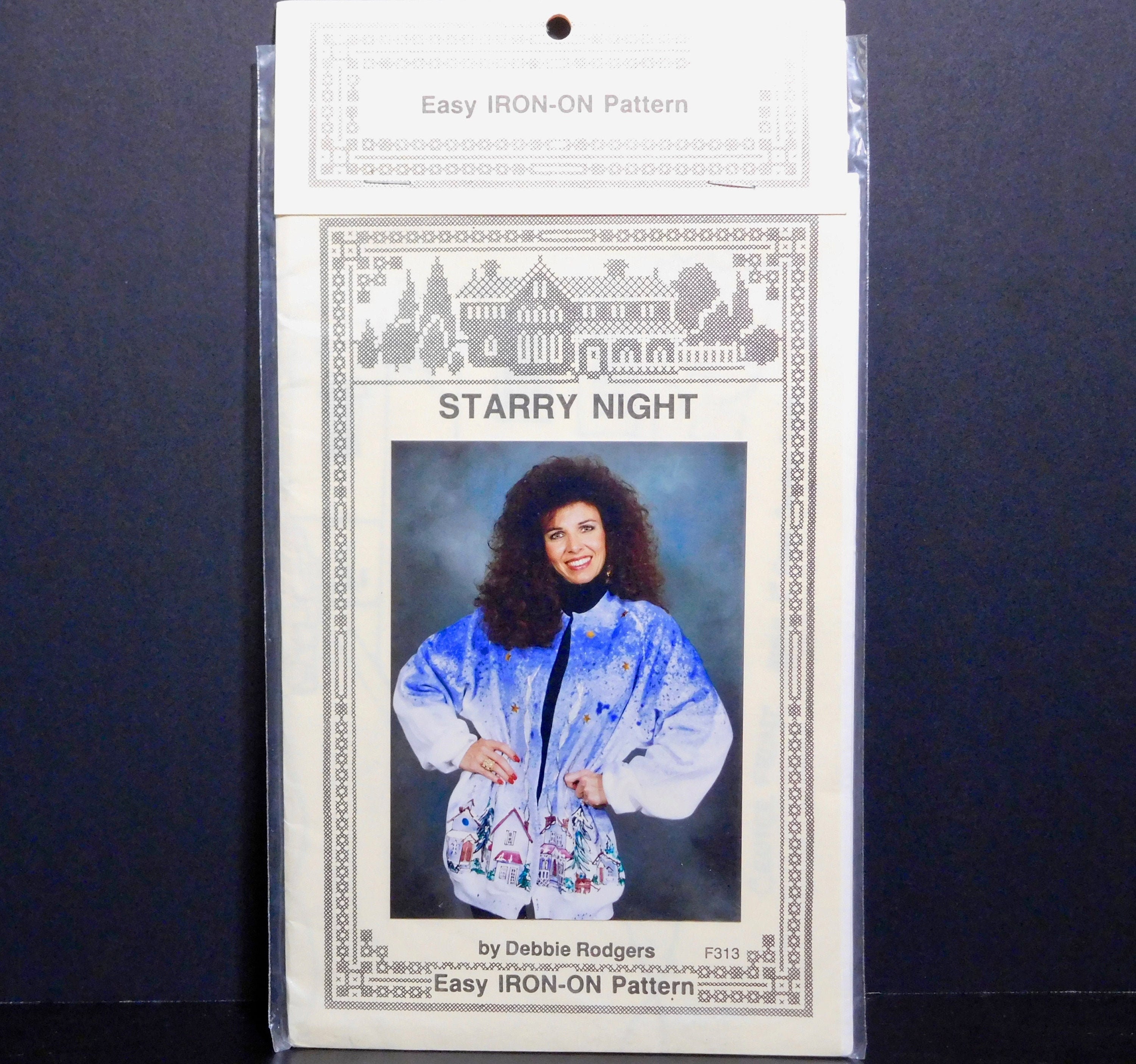 Painting Visual Arts Starry Night Jacket Easy Iron-On Pattern F-313 by ...