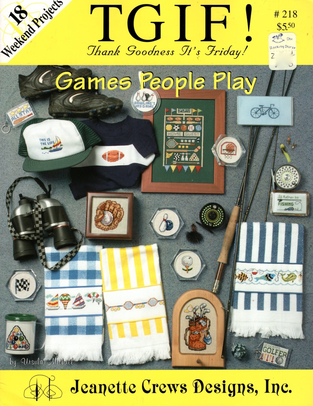 Games People Play by Ursula Michael, TGIF Cross Stitch Embroidery ...