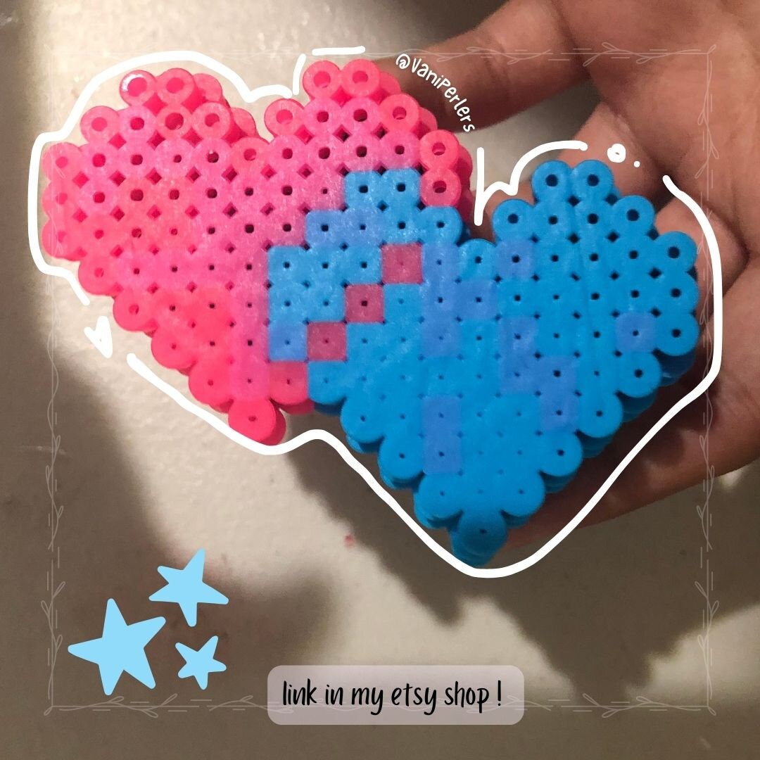 Blue Pink Tulips Perler - Etsy