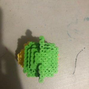 Perler Frog Wearing Frog Hat 3D Decoration Charm - Etsy