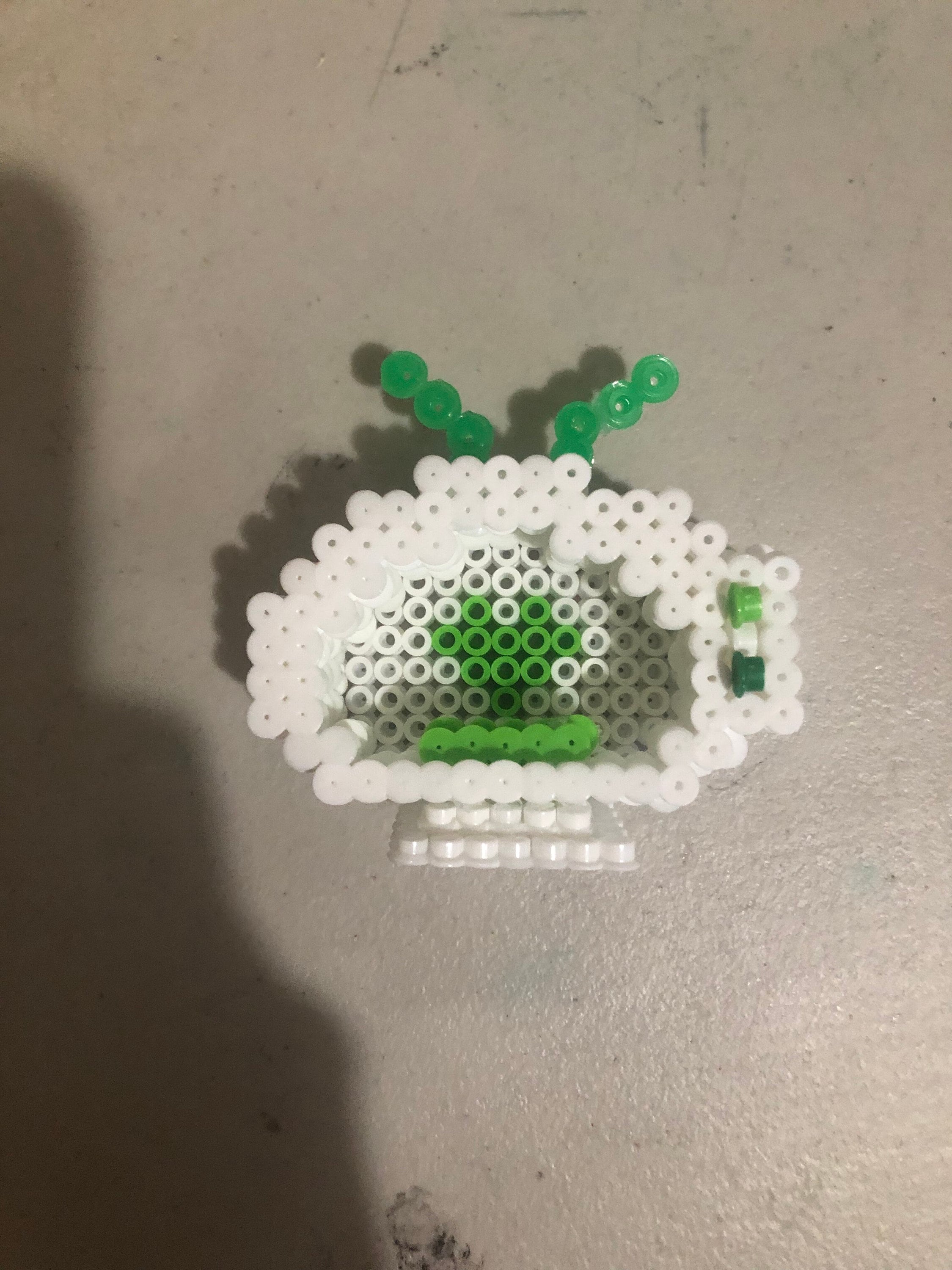 White TV Heart 3D Perler Beads (actually Figure) - Etsy