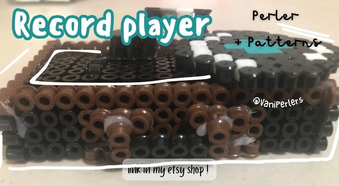 Music Record Player Perler 3D Bead - Etsy