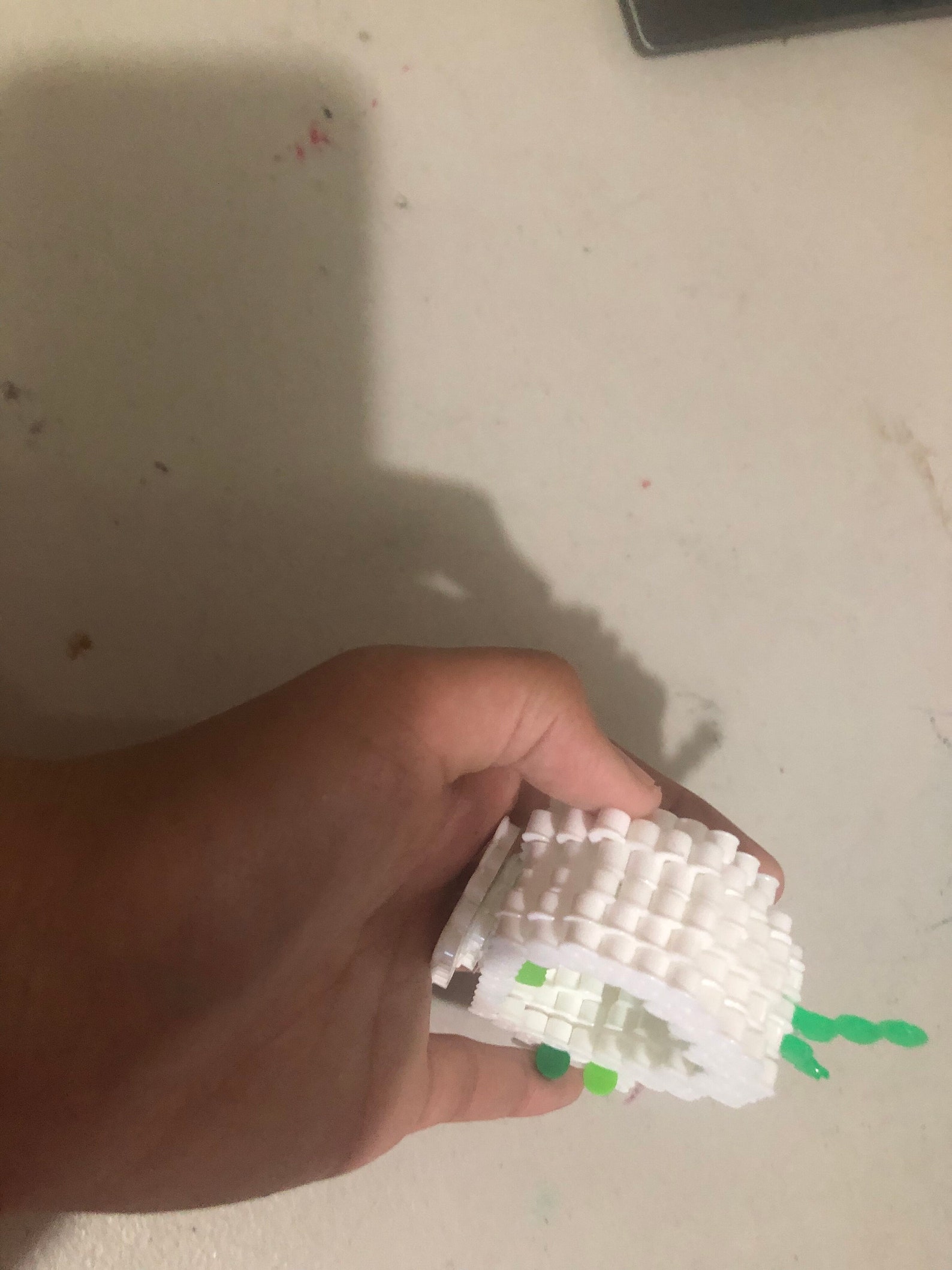 White TV Heart 3D Perler Beads (actually Figure) - Etsy