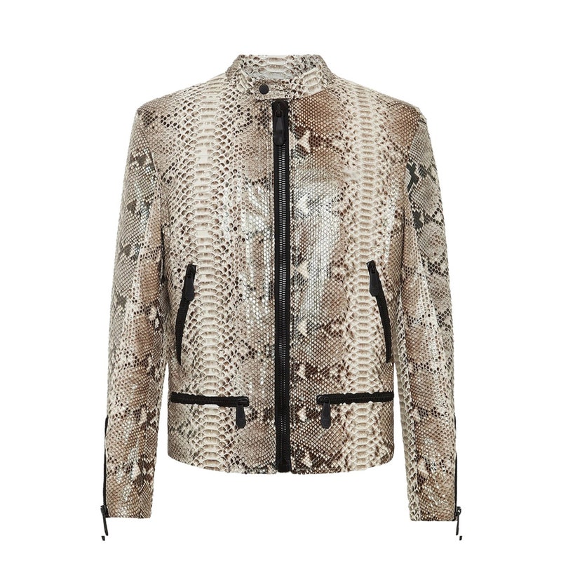 Snake Skin Biker Jackets Mens - Etsy