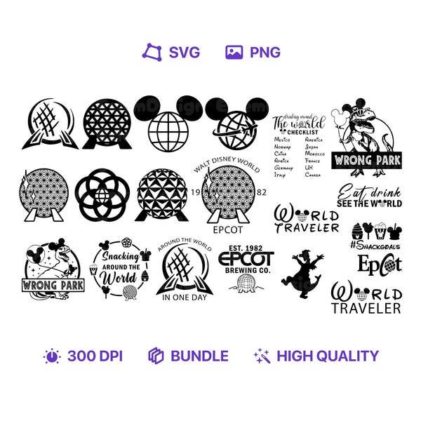 Epcot Svg - Etsy
