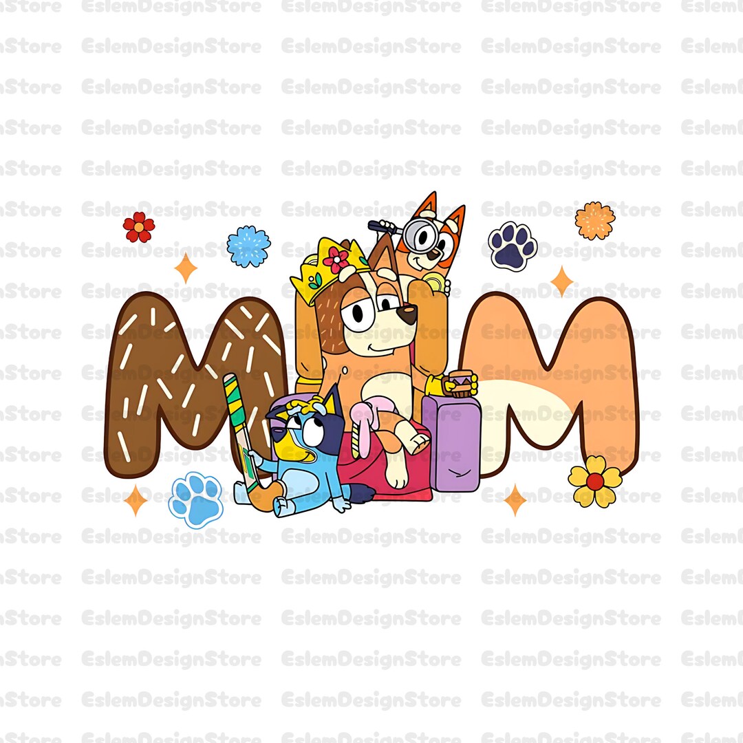 Bluey Chilli Mum PNG, Bluey Family Png, Decal Files, Vinyl Stickers ...