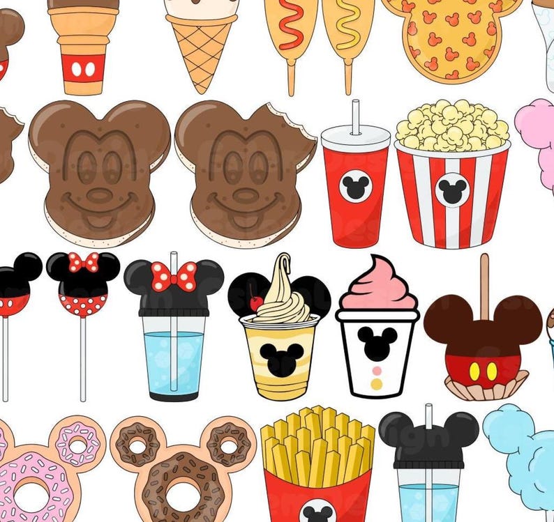 Magical Kingdom Snacks SVG, Mouse Foods PNG, Vacation Trip (digital ...