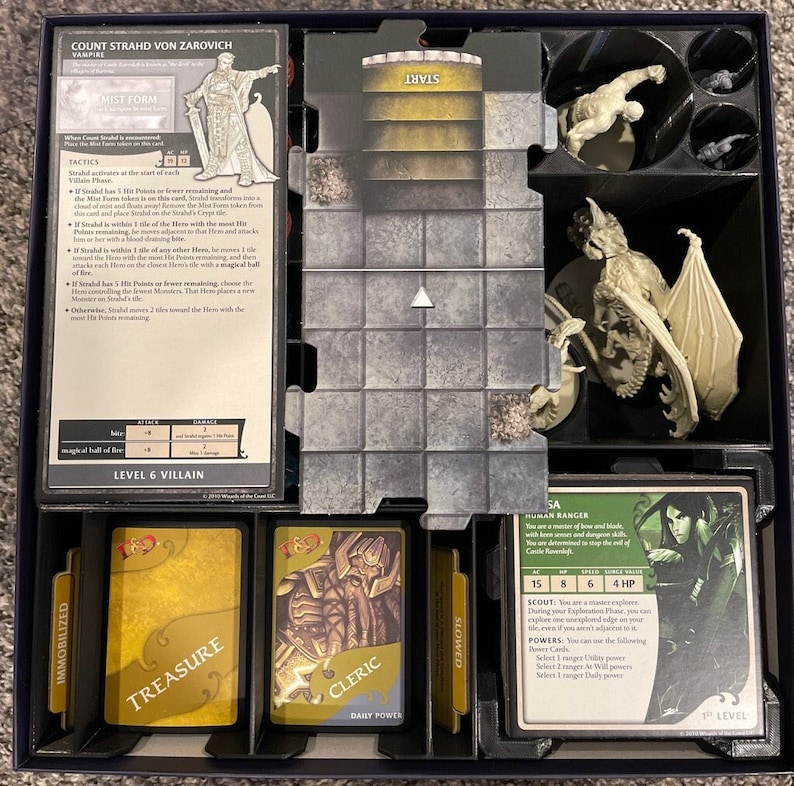 D&D Castle Ravenloft Board Game Insert Organizer - Etsy