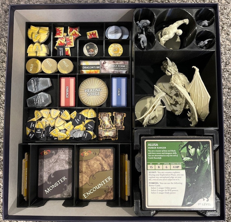 D&D Castle Ravenloft Board Game Insert Organizer - Etsy
