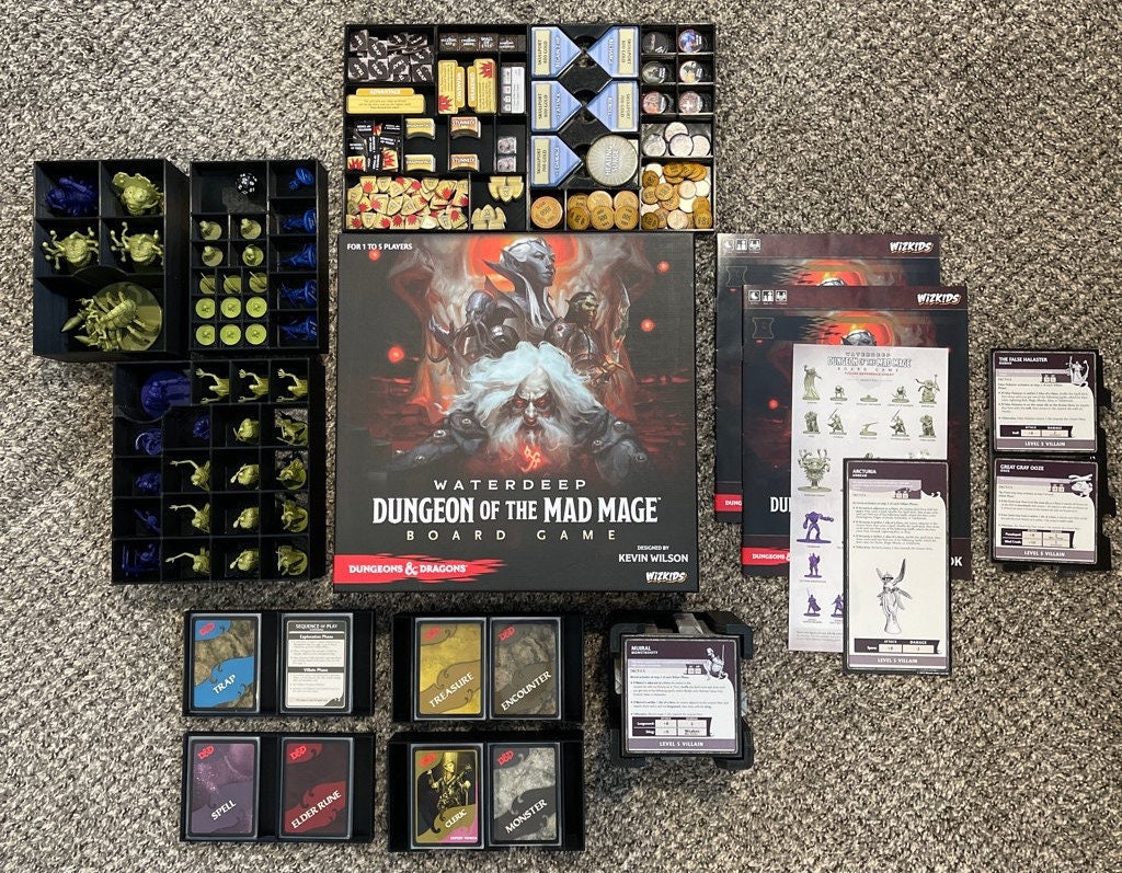 D&D Dungeon of the Mad Mage Board Game Insert Organizer - Etsy