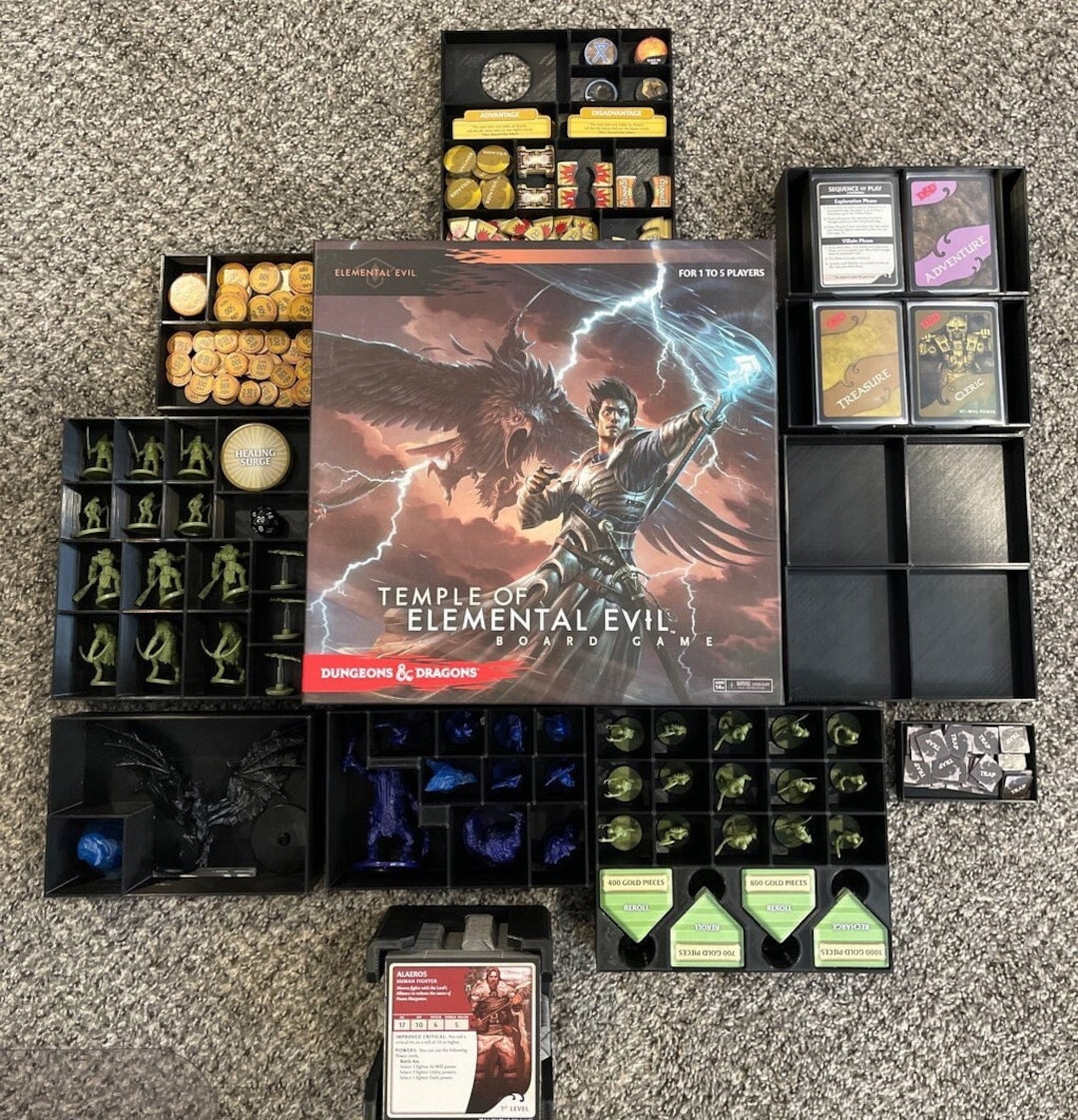 D&D - Temple of Elemental Evil | Board Game Insert | Organizer - Etsy