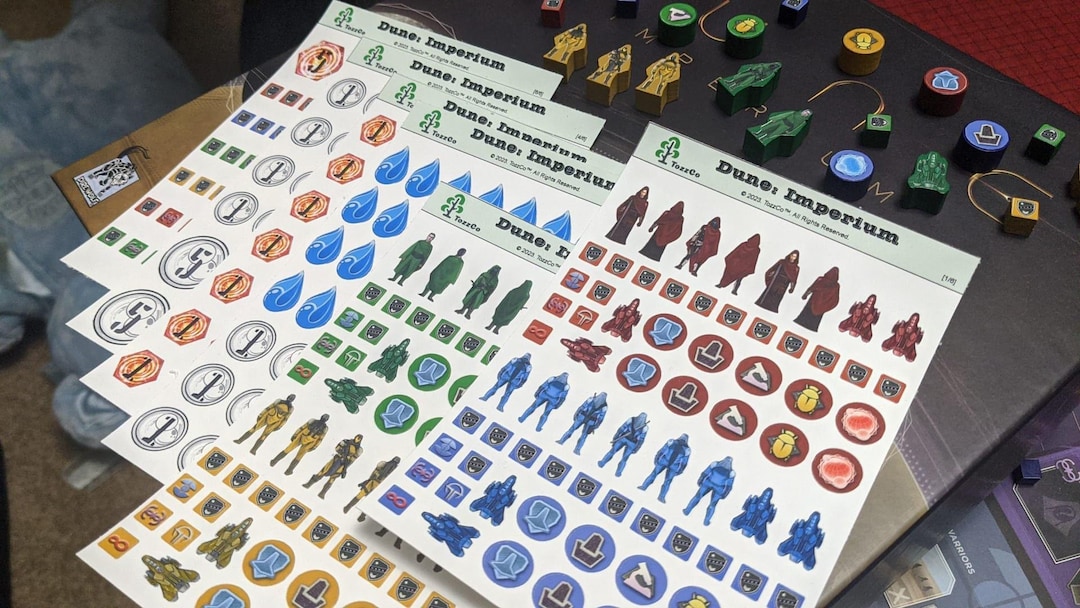 Vinyl Stickers Upgrade Kit (compatible With Dune Imperium + Ix ...