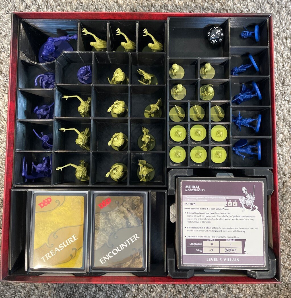 D&D Dungeon of the Mad Mage Board Game Insert Organizer - Etsy