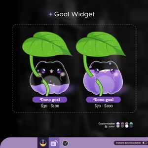 Cute Froggy Goal Widget | Liquid Filling Widget is Fully Customisable ...