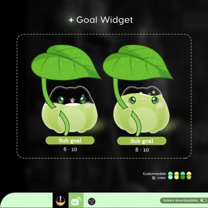 Cute Froggy Goal Widget | Liquid Filling Widget is Fully Customisable ...