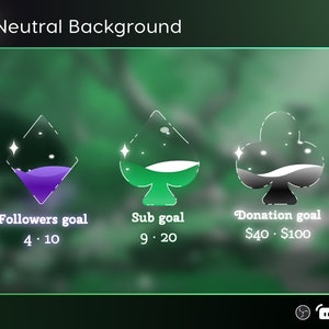 Casino Card Slot Icon Glass Goal Widget-cute Minimal Customizable Goal ...