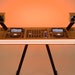 Custom LED Dj BOOTH Vinyl Studio Table Wood Studio Table With ...
