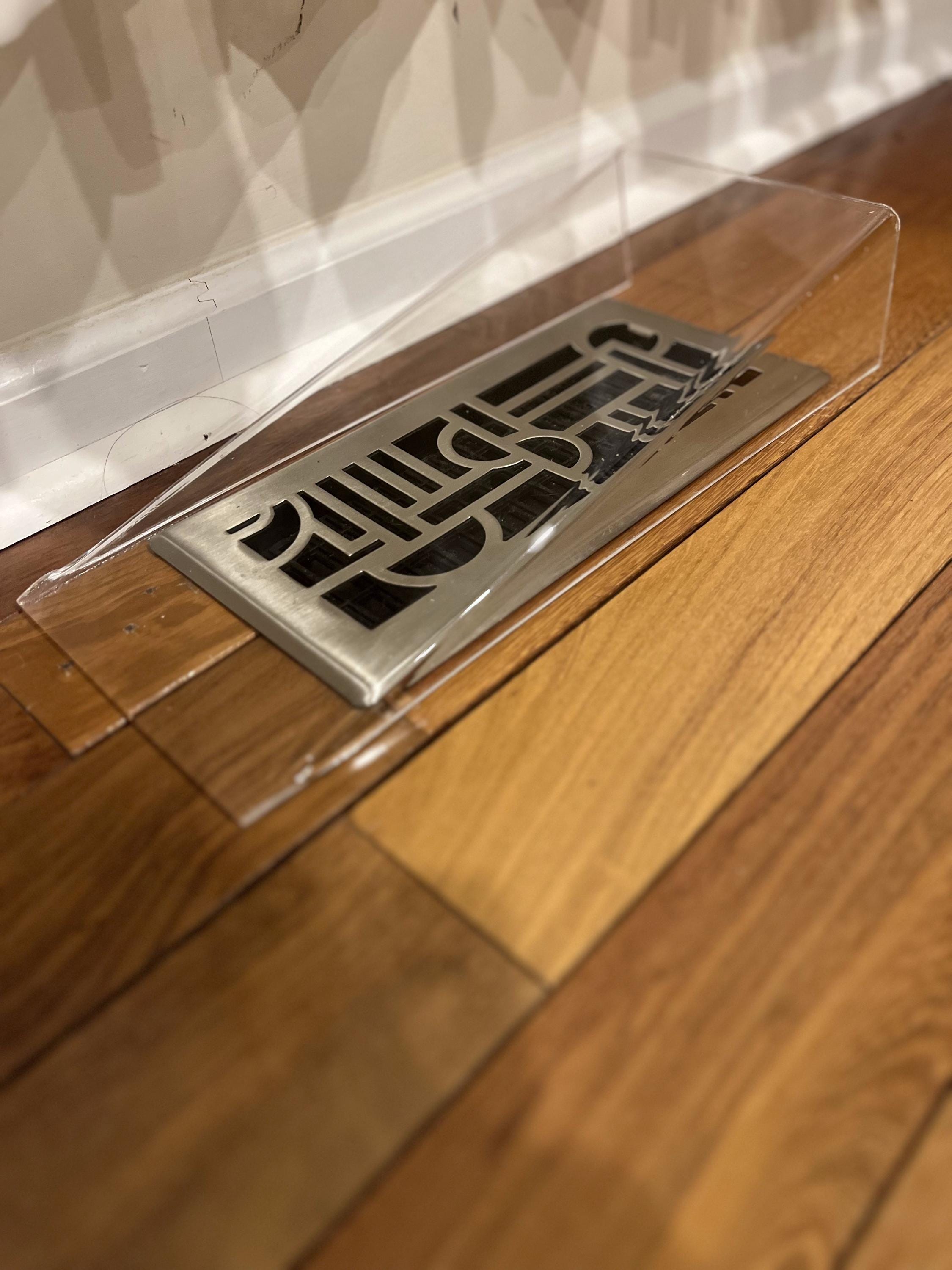Modern Floor Register Vent Acrylic Air Deflector - Side Opening - Basic ...