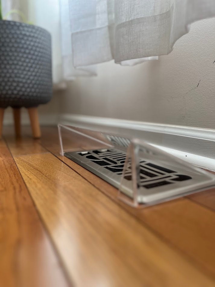 Modern Floor Register Vent Acrylic Air Deflector (2 Pack) - Etsy