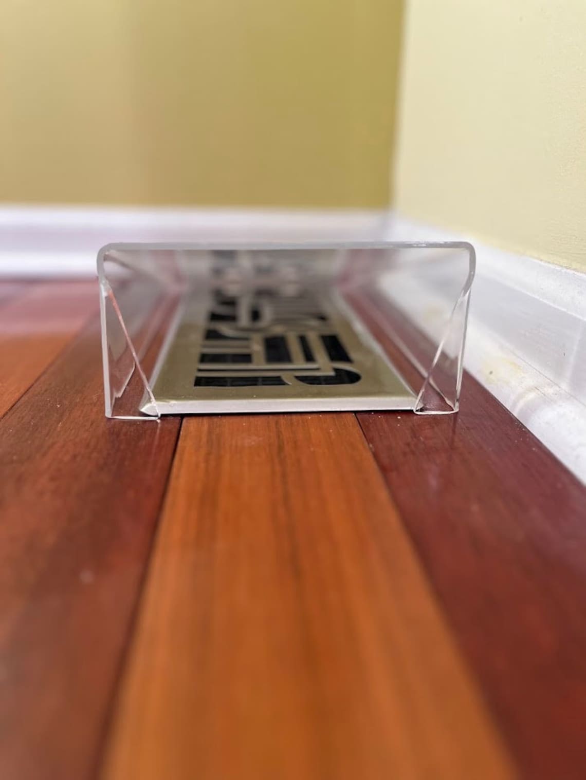 Modern Floor Register Vent Acrylic Air Deflector - Side Opening (1 Pack ...