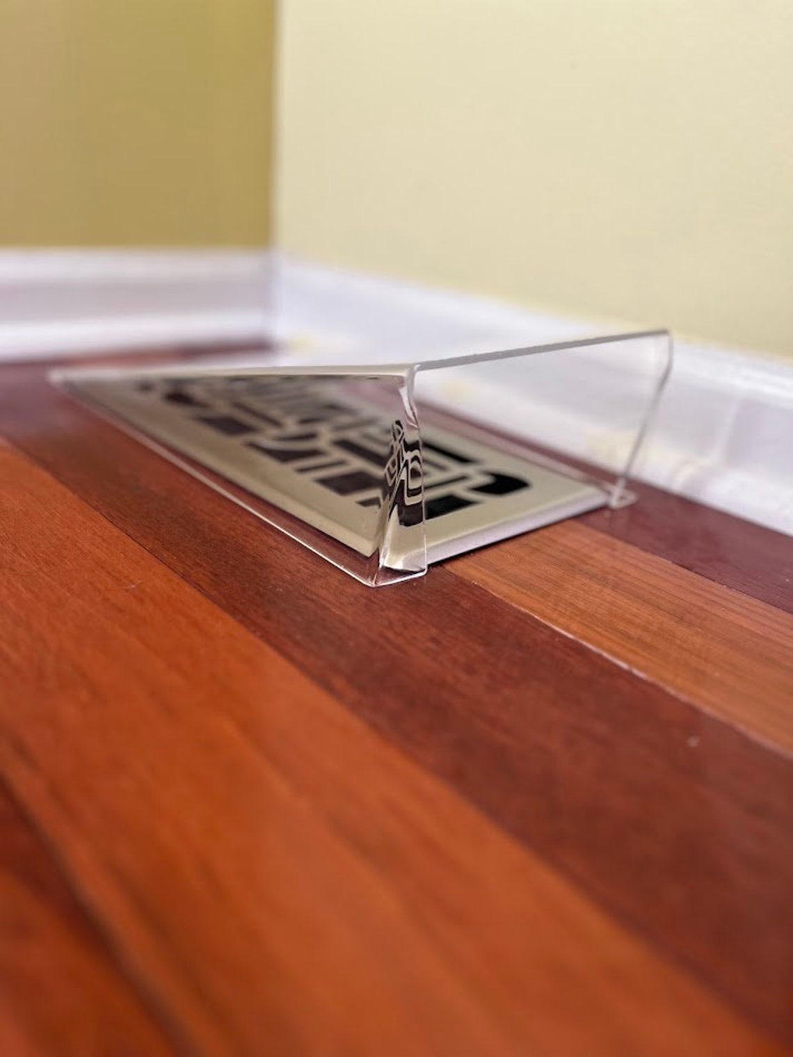 Modern Floor Register Vent Acrylic Air Deflector - Side Opening (1 Pack ...
