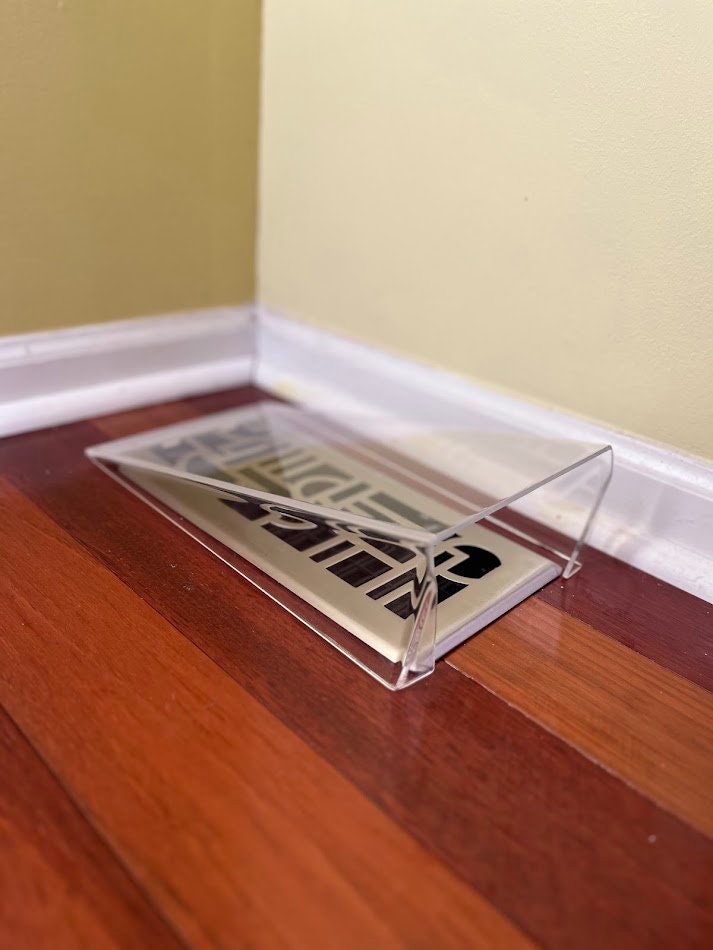 Modern Floor Register Vent Acrylic Air Deflector - Side Opening ...