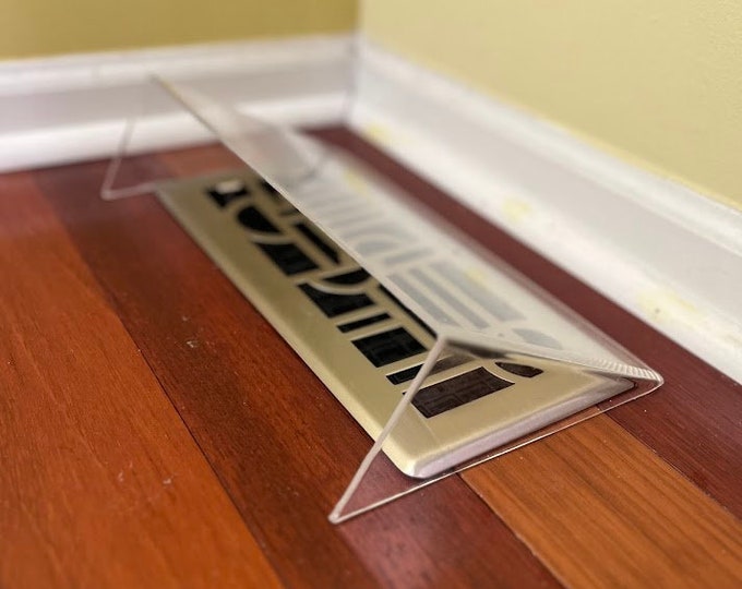 Modern Floor Register Vent Acrylic Air Deflector - Side Opening (1 Pack ...