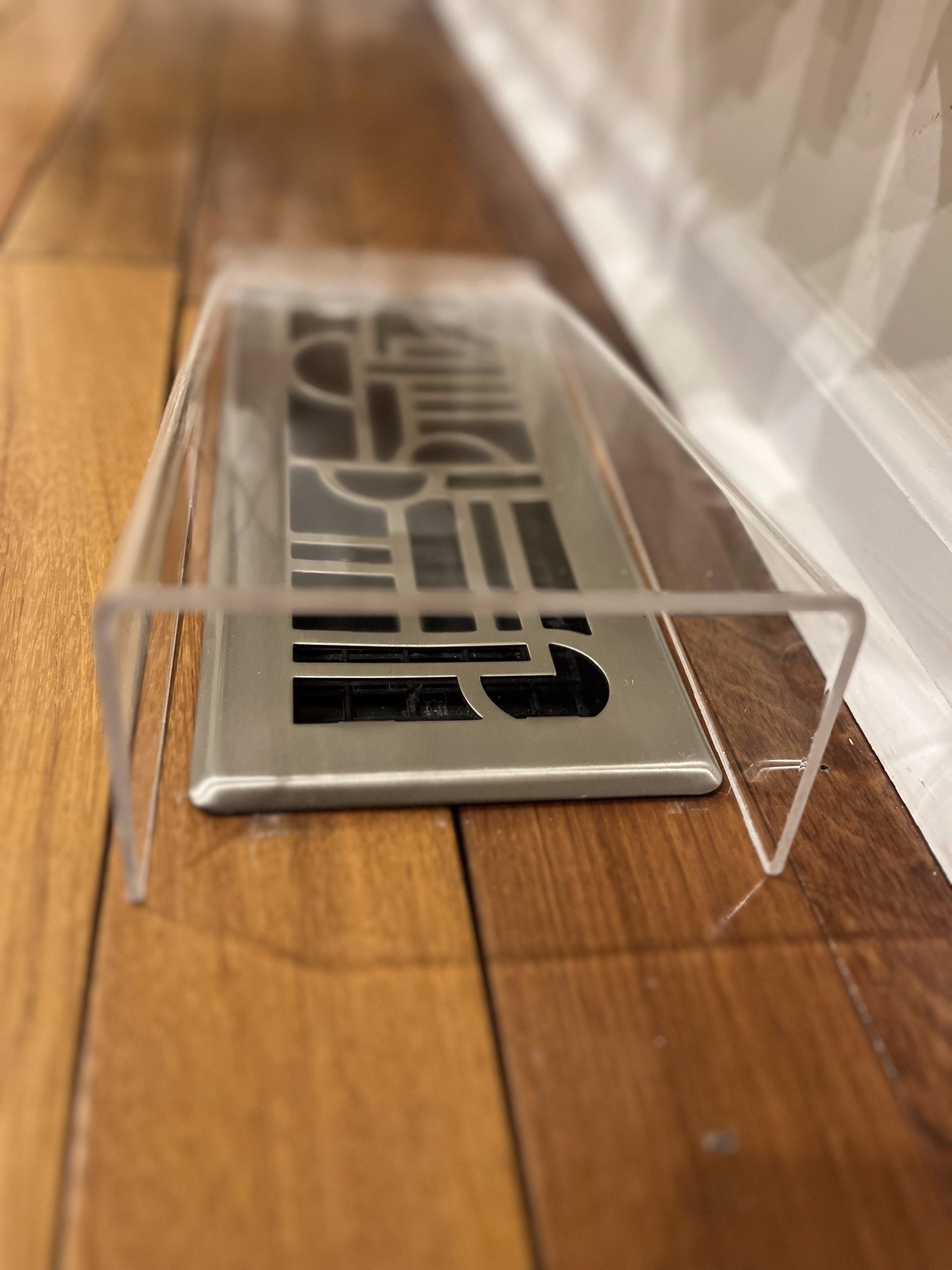 Modern Floor Register Vent Acrylic Air Deflector - Side Opening - Basic ...