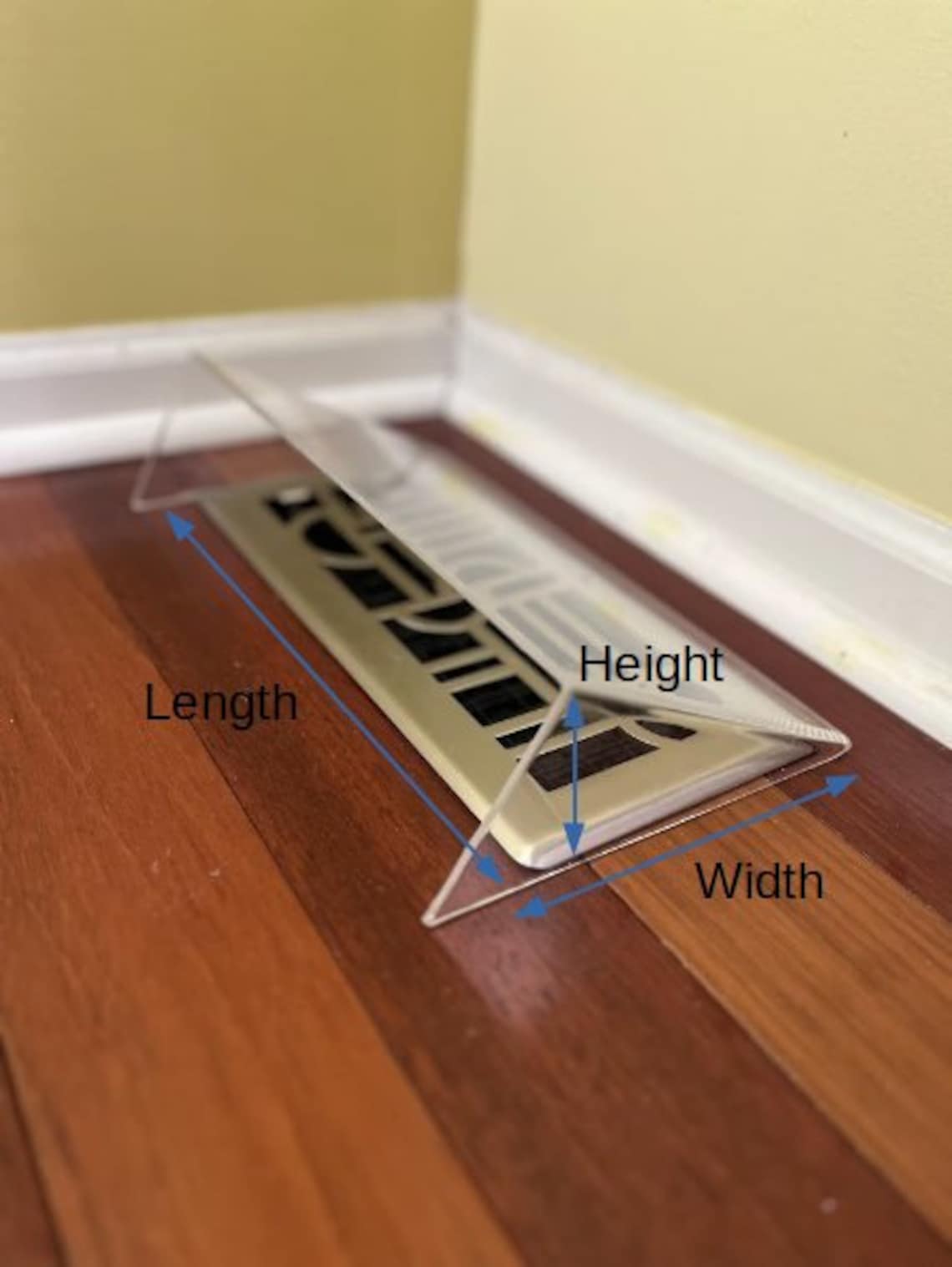 Modern Floor Register Vent Acrylic Air Deflector - Basic (2 Pack) - Etsy