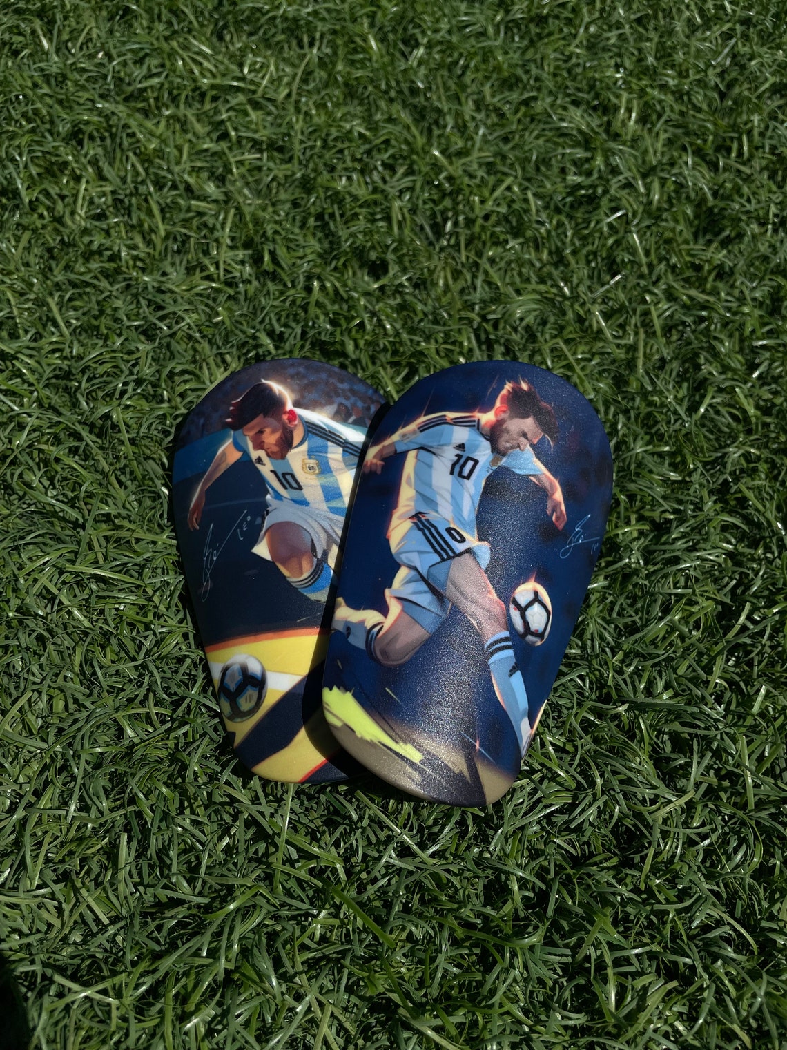 MESSI DRIBBLING SHINPADS | by Maestro Futbol, 10*6CM - Etsy
