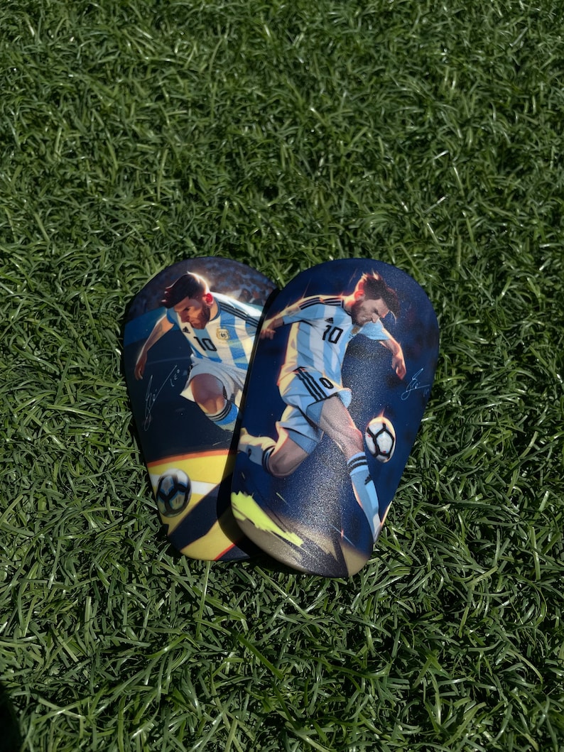 MESSI DRIBBLING SHINPADS | by Maestro Futbol, 10*6CM - Etsy