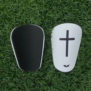 WHITE CROSS SHINPADS - Etsy