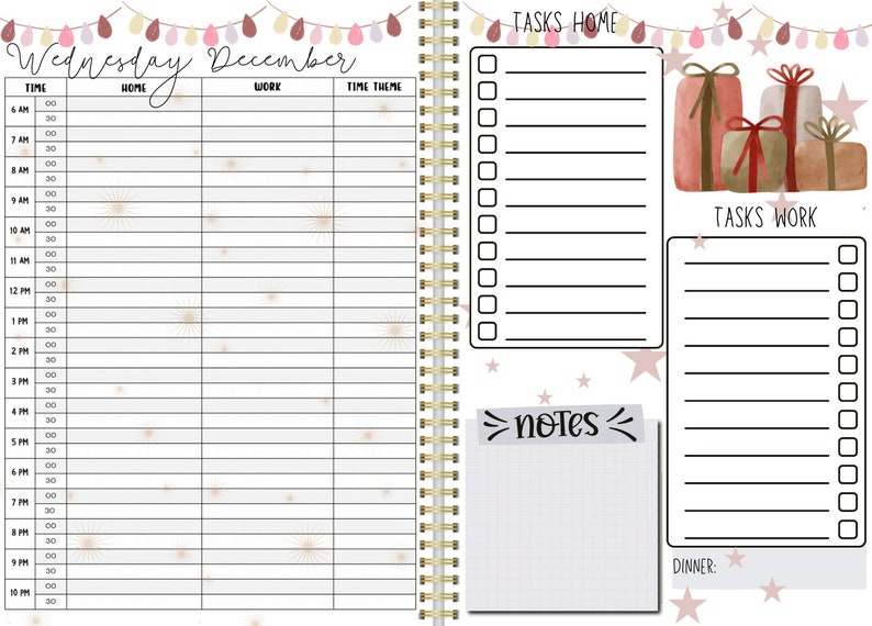 December 2024 Planner Template - Etsy