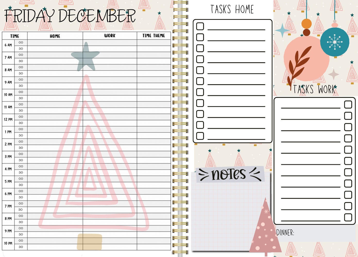 December 2024 Planner Template - Etsy