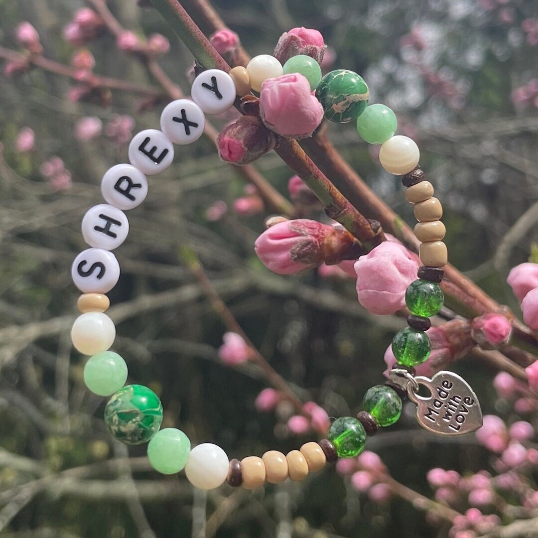 Shrexy Shrek Handmade Beaded Bracelet - Etsy