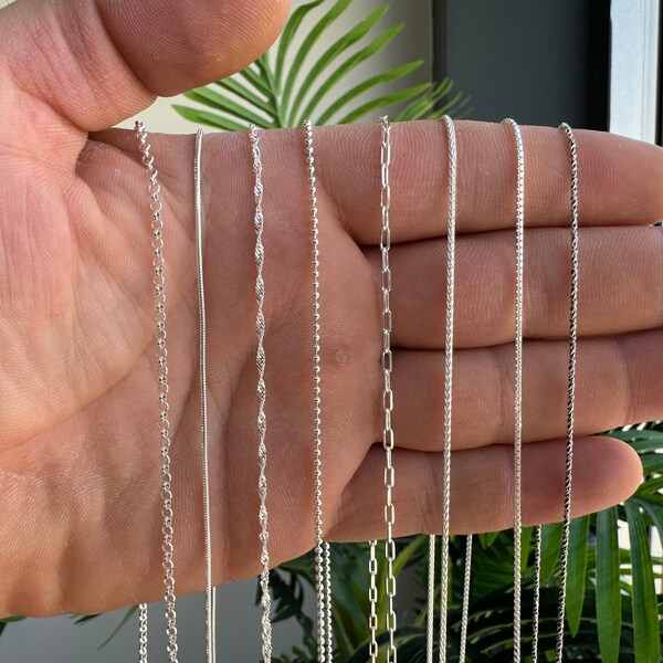 Silver Chains - Etsy