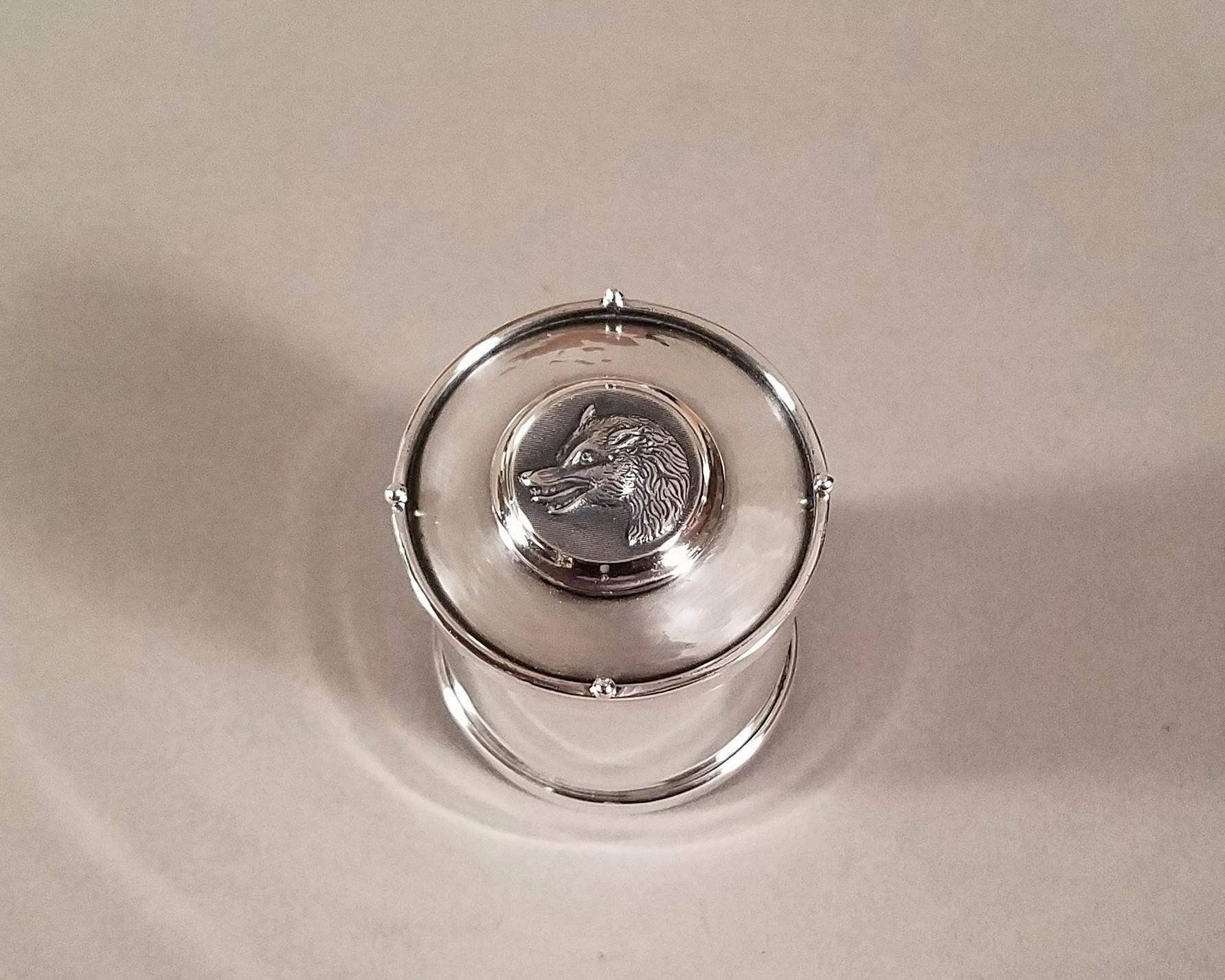 Sterling Silver Wolf Stash Trinket Reliquary Box - Etsy