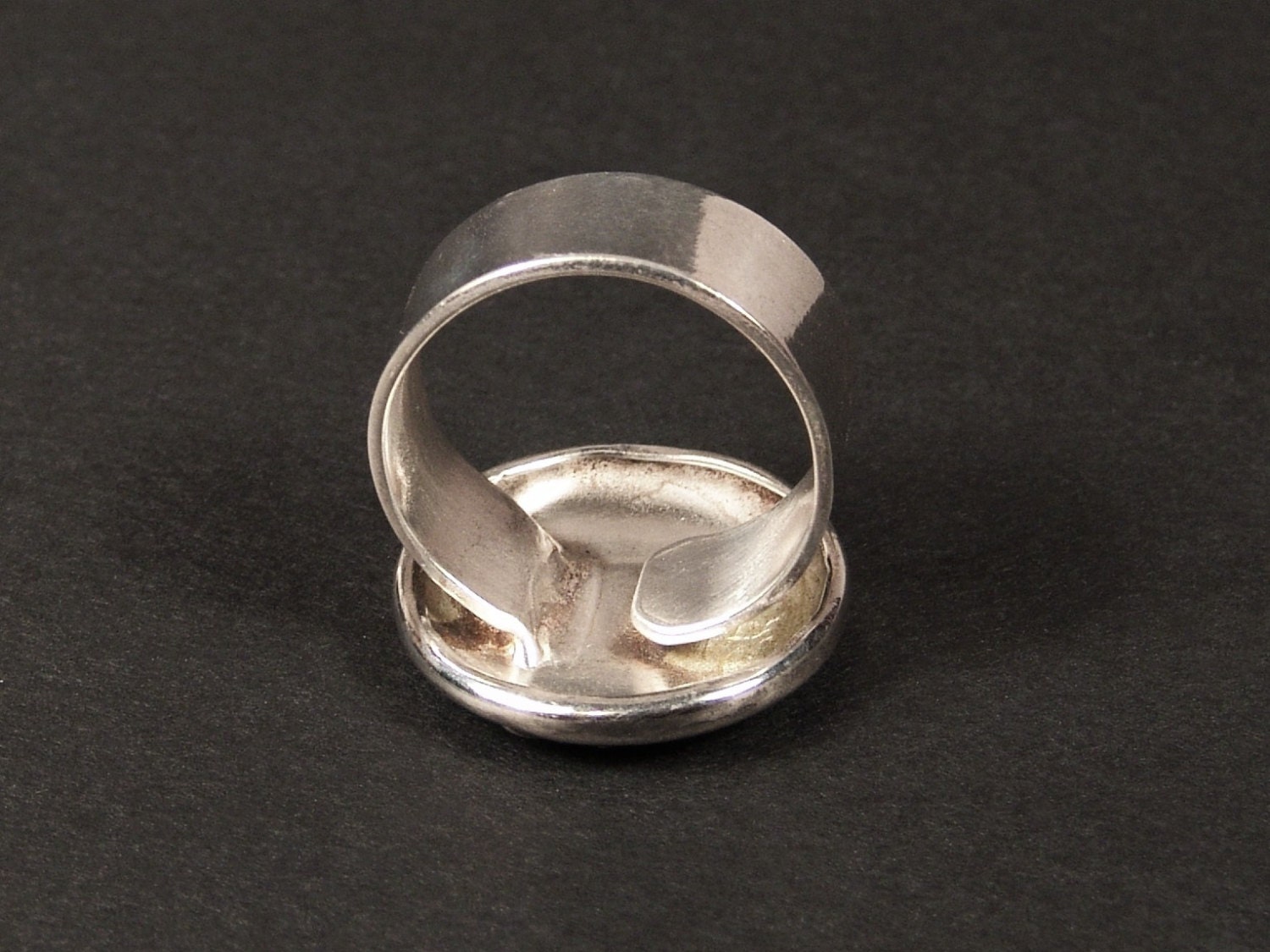 Sterling Silver Two Rabbits ring made from antique vintage | Etsy