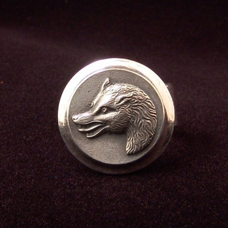Antique Fox Button - Etsy
