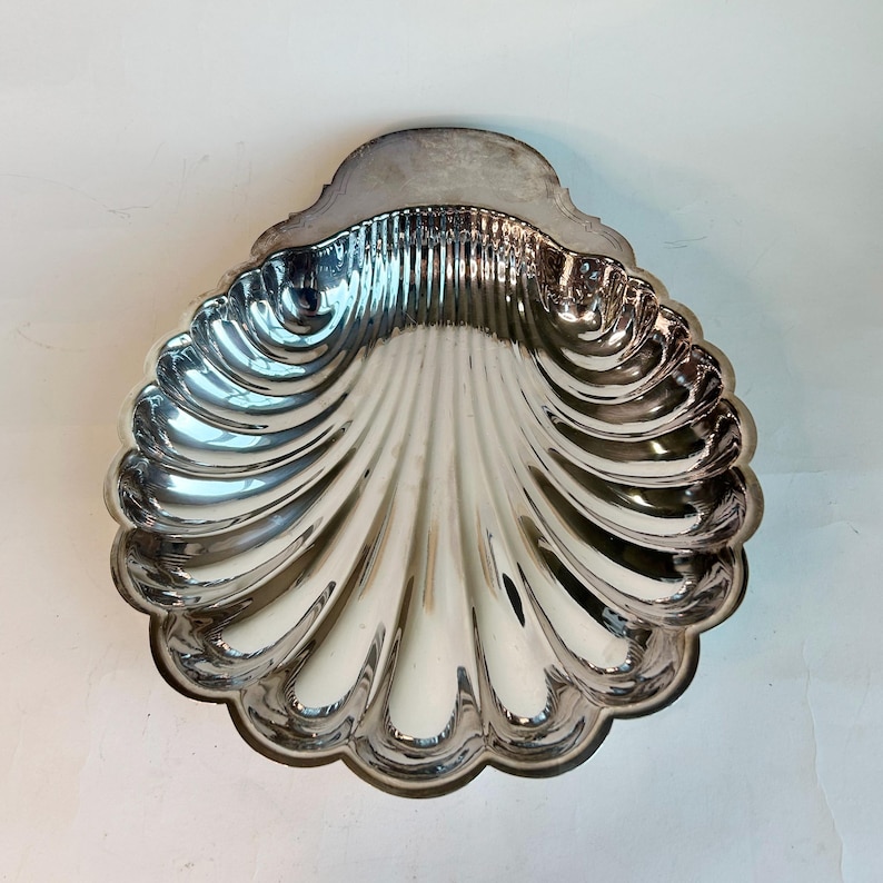Vintage French Fleuron Silver Plated Shell Serving Tray Centerpiece - Etsy