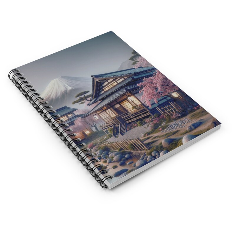 Traditional Japanese Home Spiral Notebook Ruled Line/ Mount Fuji ...